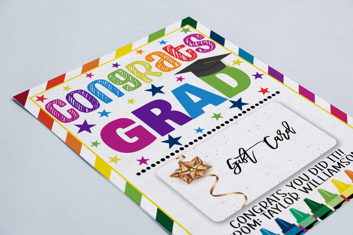 Graduation Gift Tag Elementary Preschool Pre-k Kindergarten - Etsy