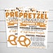 Pretzel Fundraiser Flyer, Editable Printable School Church PTA PTO ...
