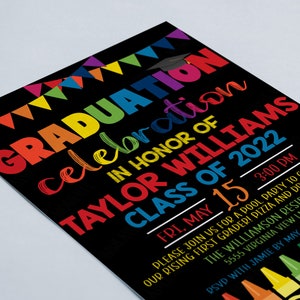 Graduation Celebration Invitation, Grad Party Invite Elementary Middle ...