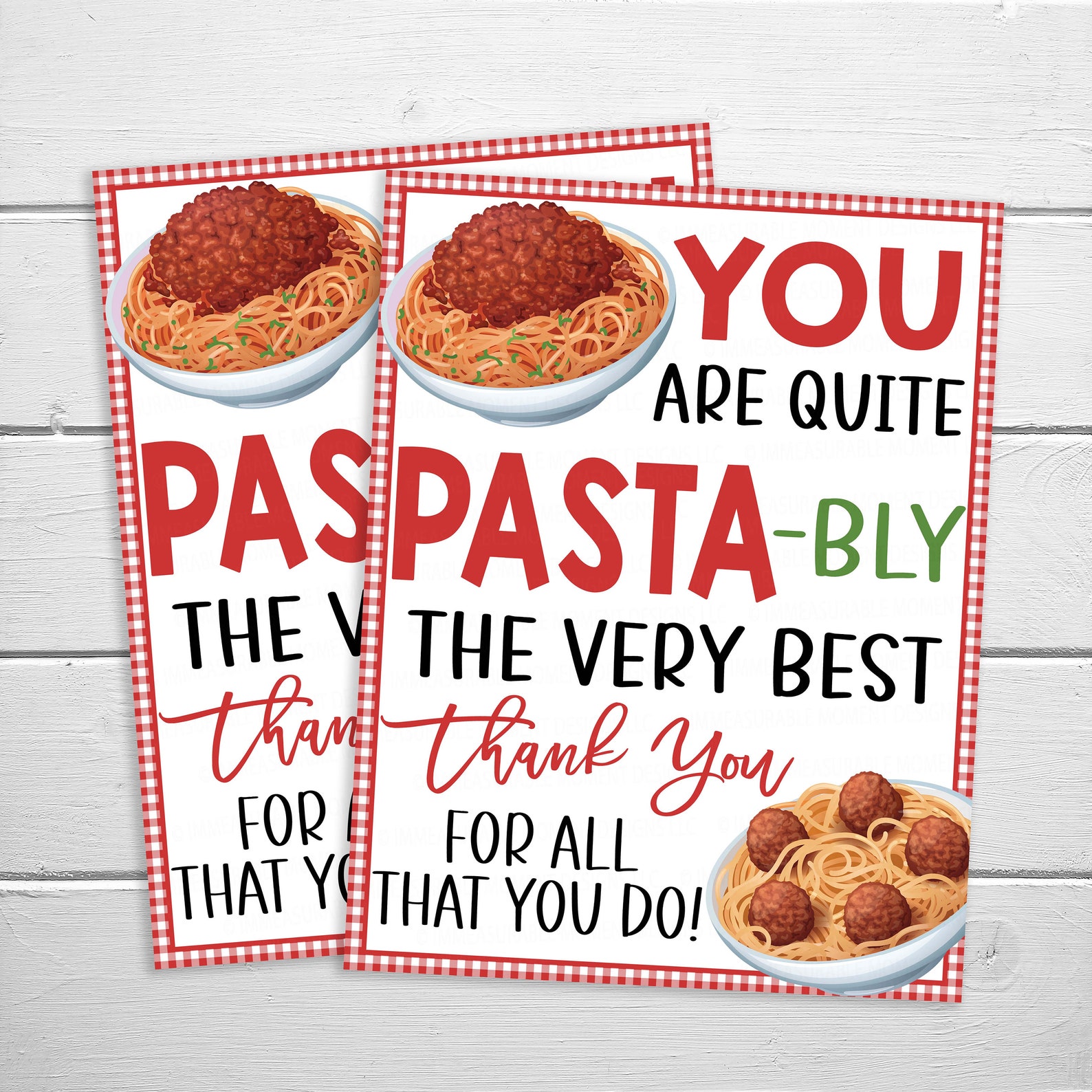 Pasta Sign, Appreciation Printable, You Are Pasta-bly the Very Best ...