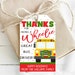 Christmas Bus Driver Appreciation Gift Tag, Editable Holiday Tag ...