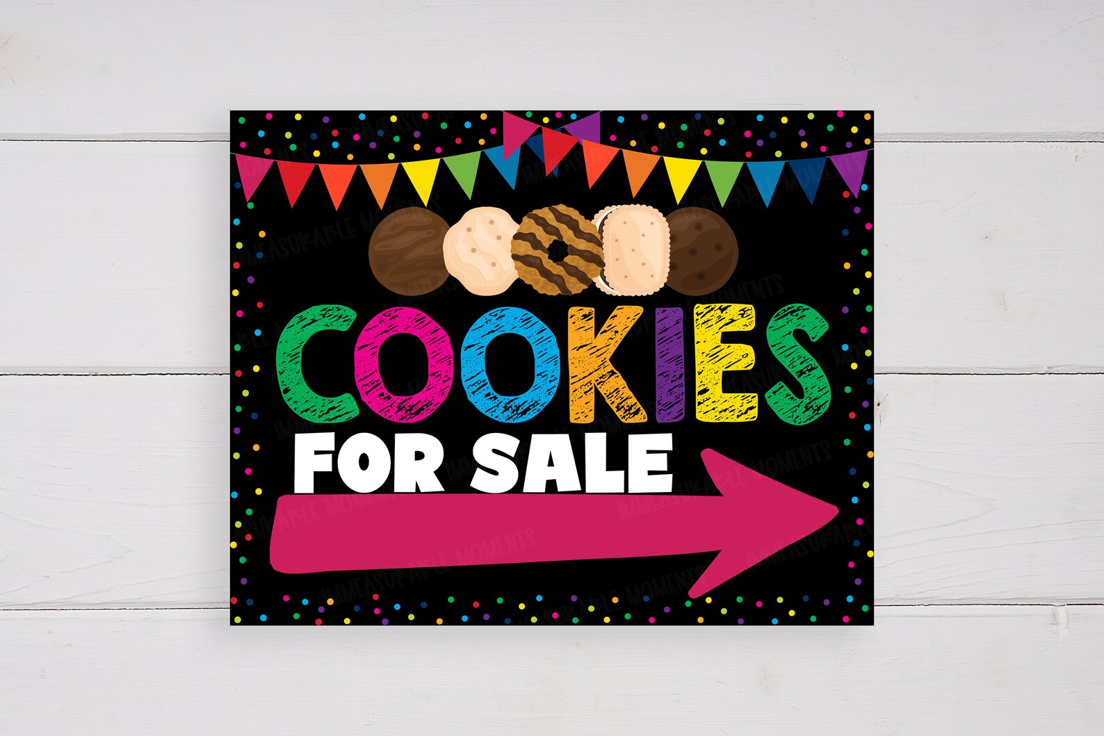 Scout Cookie Booth Sign Cookies for Sale Printable Cookie | Etsy