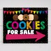 Scout Cookie Booth Sign Cookies for Sale Printable Cookie - Etsy