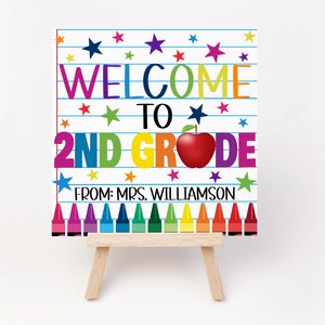 Welcome to Second Grade Gift Tag, New School Year 2nd Grade Student ...
