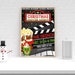 EDITABLE Christmas Movie Night Flyer Invitation, Kid School Family ...