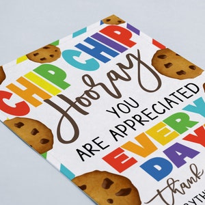 Cookie Sign, Appreciation Printable, Chip Chip Hooray, Breakfast Brunch ...