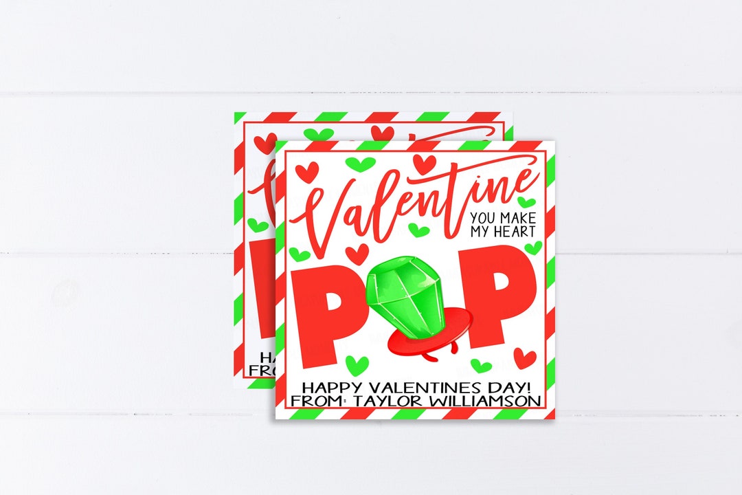 Valentine Candy Gift Tags, Editable Ring Candy Gift Tag, You Make My ...