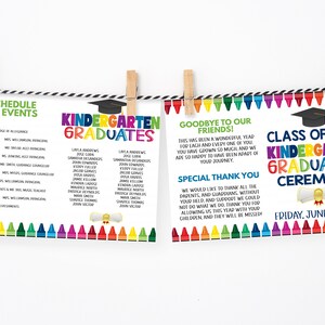 Kindergarten Graduation Ceremony Program Template Kinder, Elementary ...