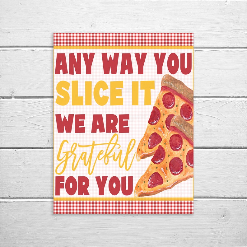 Pizza Appreciation Sign Staff Employee Teacher Nurse - Etsy