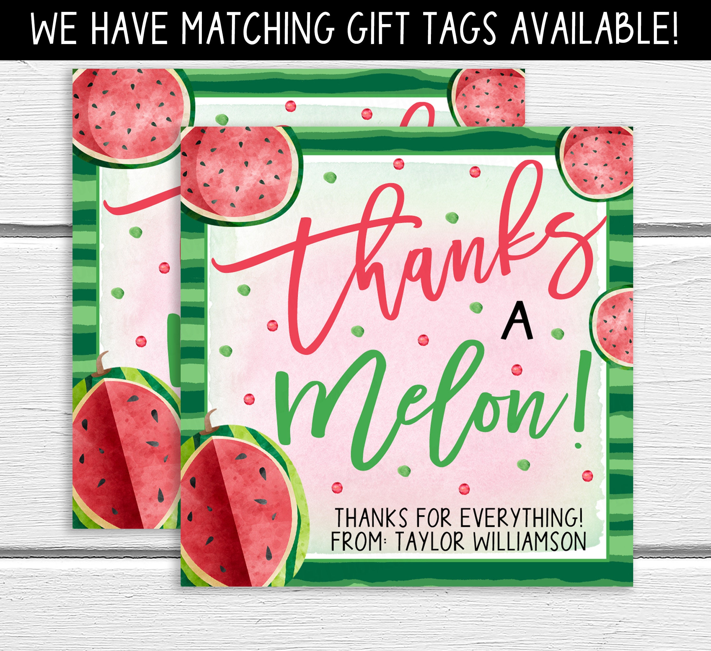 Summer Appreciation Week Itinerary One in A Melon Employee - Etsy