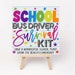 Bus Driver Survival Kit Gift Tag, School Transportation Department ...