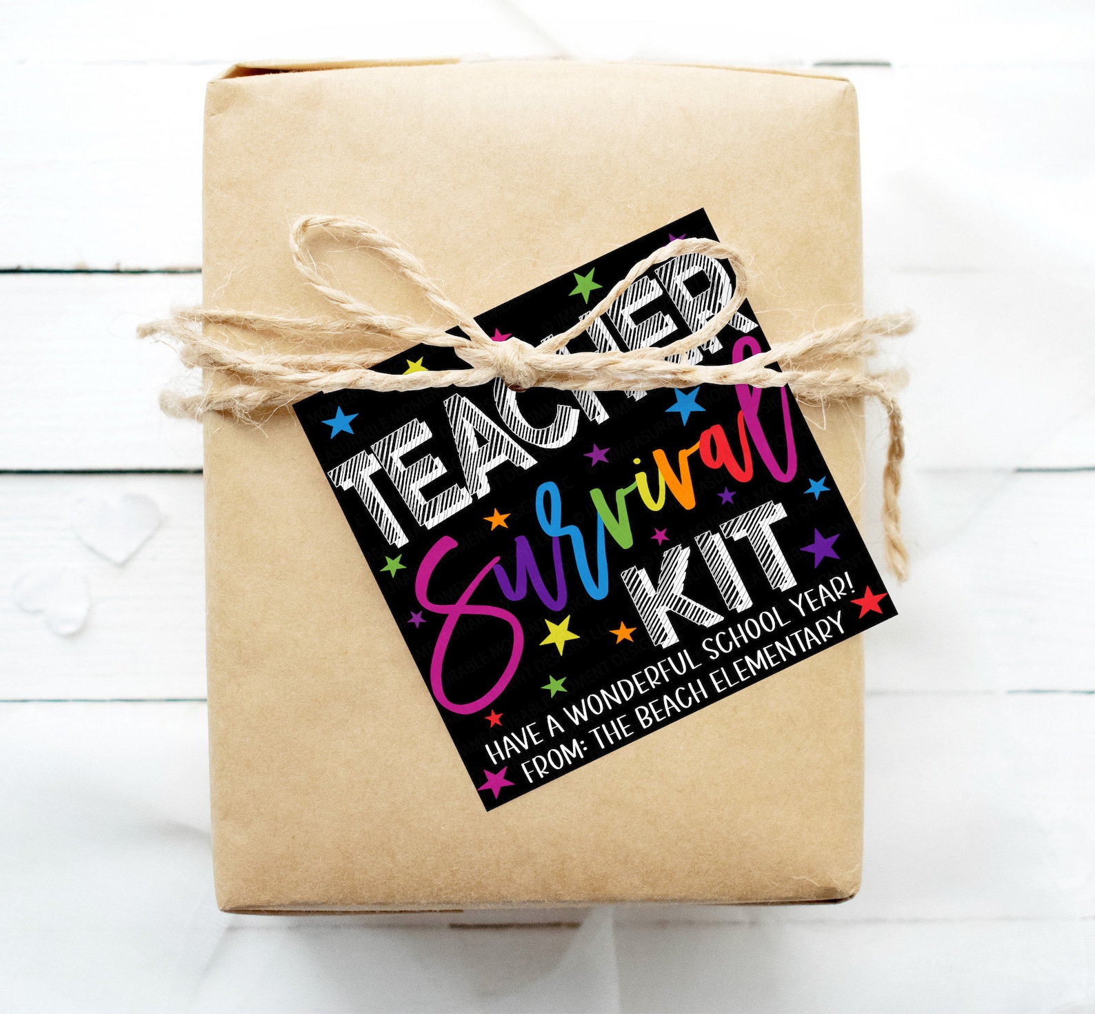 Teacher and Staff Survival Kit Gift Tag Printable Back to - Etsy