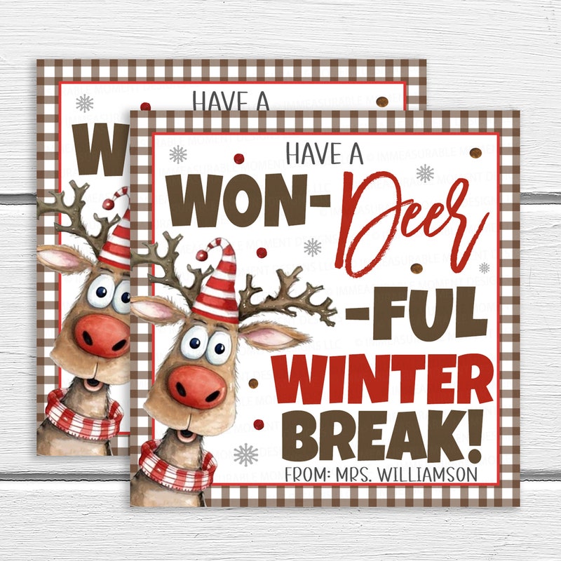 Reindeer Gift Tag - 60+ Gift Ideas for 2024