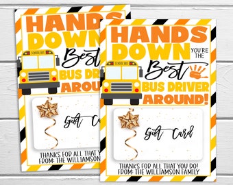 Bus Driver Appreciation Printable - Etsy