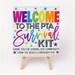PTA Survival Kit Gift Tag, Welcome New Members, Elementary Middle High ...