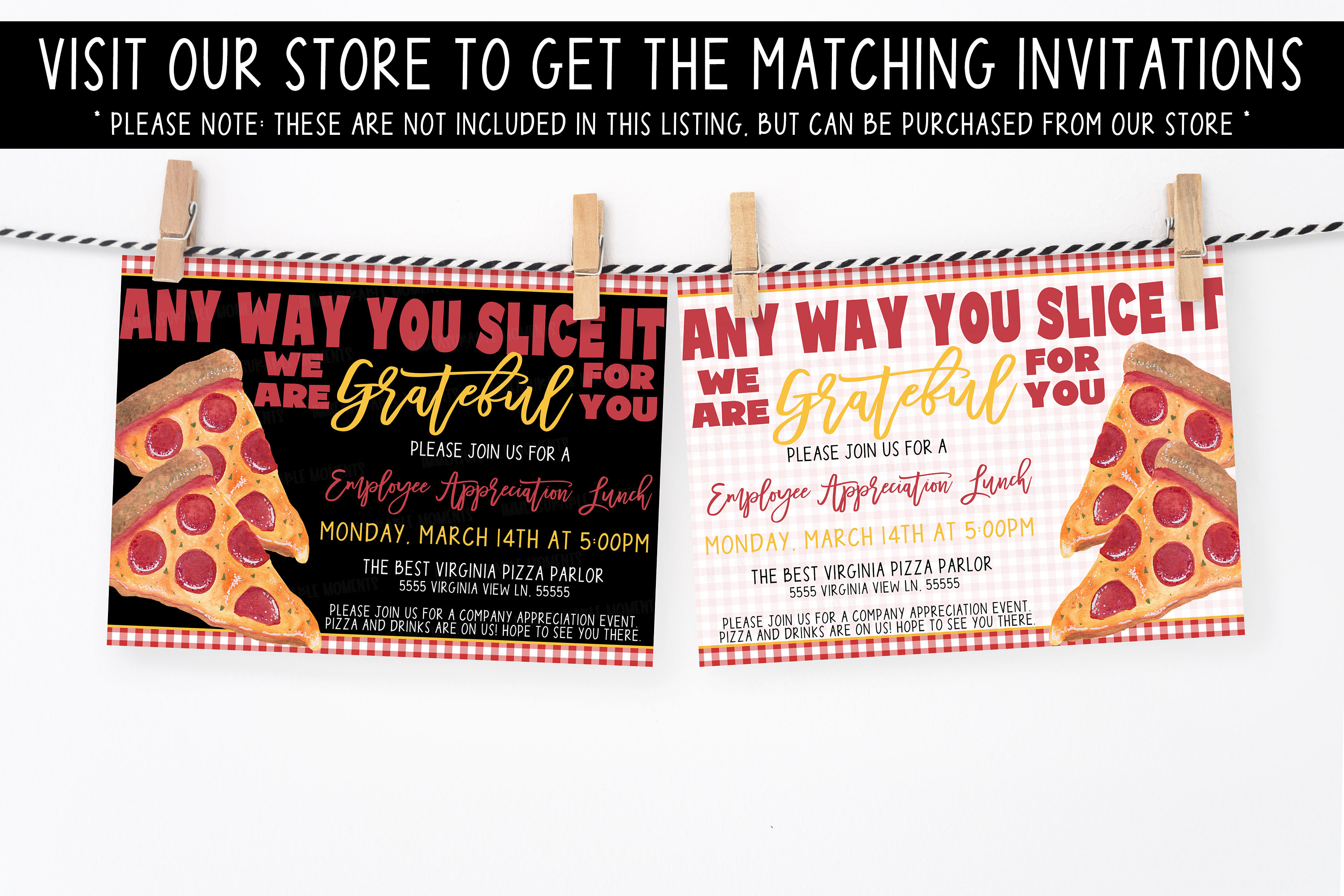 Pizza Appreciation Sign Staff Employee Teacher Nurse - Etsy