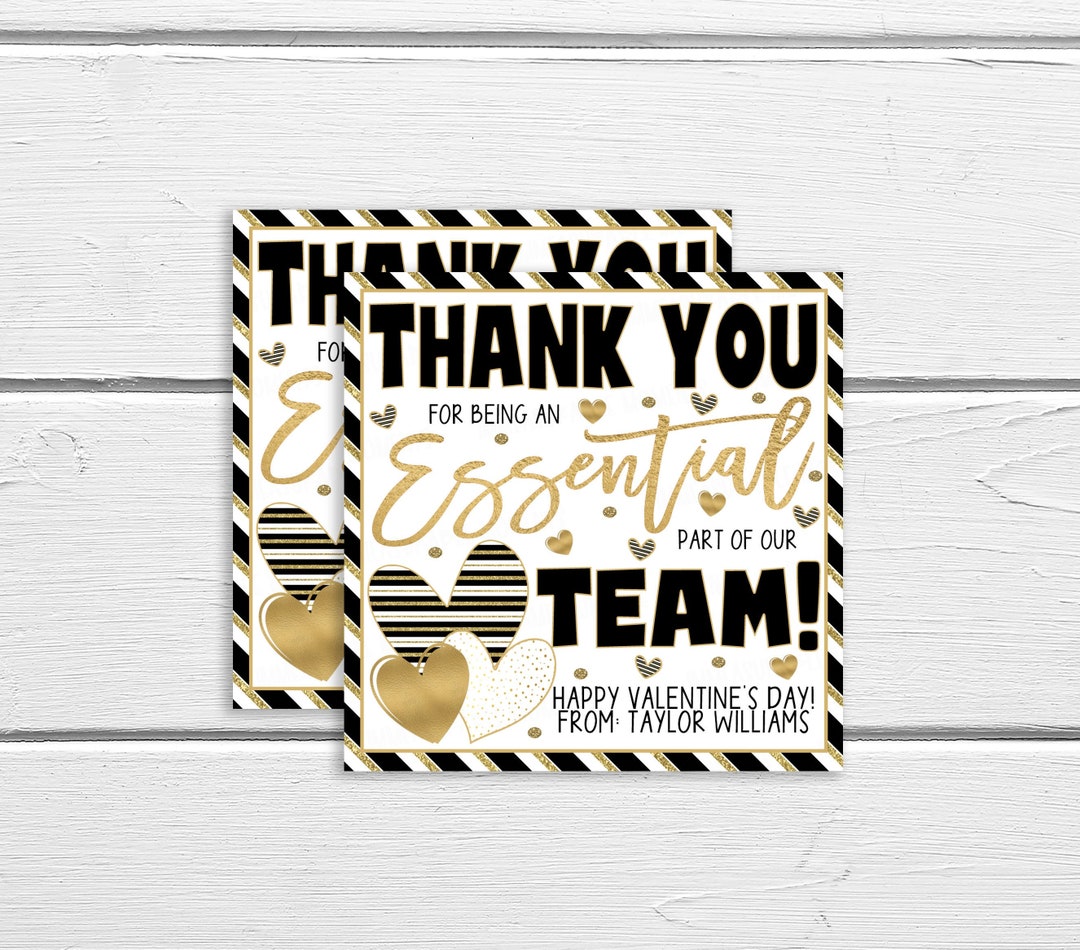 Employee Appreciation Gift Tag, Thank You Essential Worker, Frontline ...