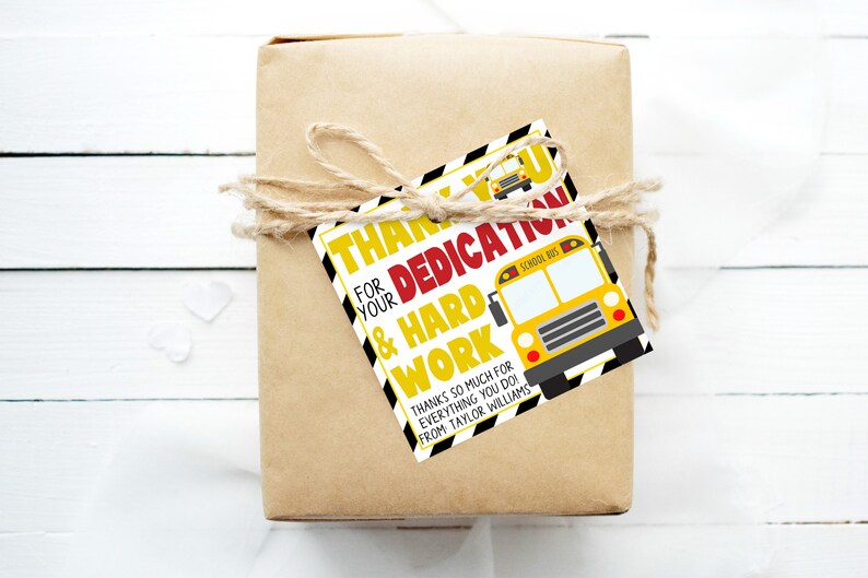 Bus Driver Appreciation Gift Tag Hands Down You're the - Etsy