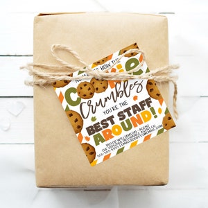 Fall Cookie Thank You Gift Tags, No Matter How the Cookie Crumbles ...