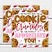 Valentine's Day Cookie Appreciation Gift Tags, Cookie Crumbles ...