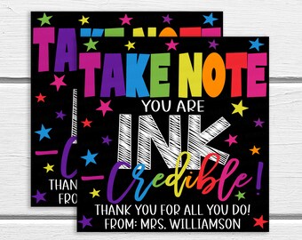 Take Note You Are Incredible - Etsy