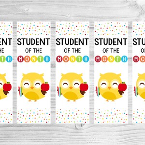 Student of the Month Bundle. Award Certificate and Bookmarks. Digital ...