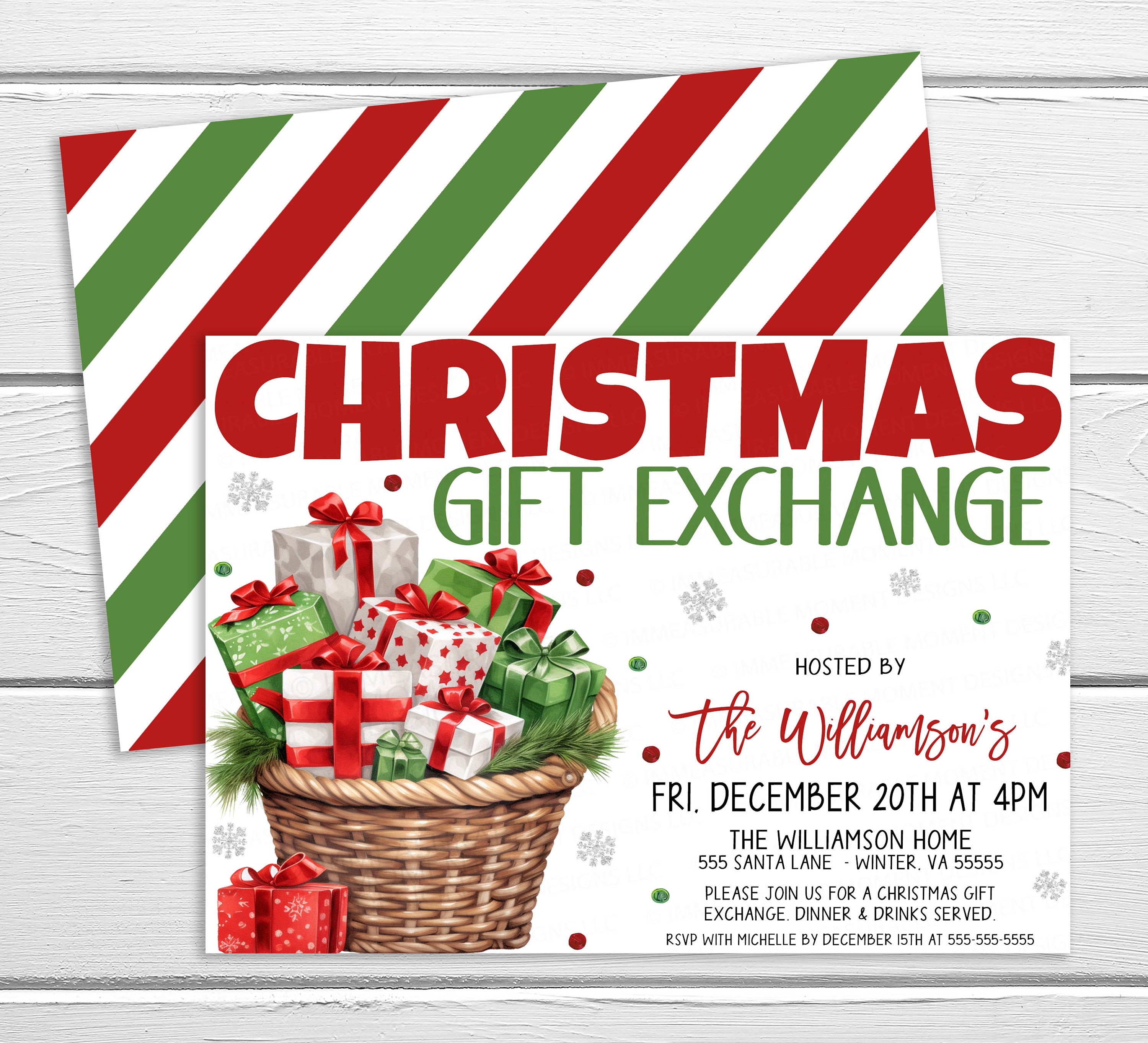 Yankee Swap Invitations Examples