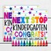 Preschool Graduation Gift Tag, Editable Next Stop Kindergarten ...