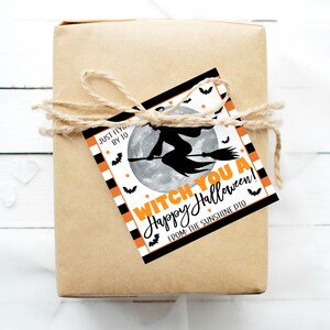 Halloween Gift Tags Witch You A Happy Halloween Co-worker - Etsy
