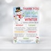 Winter Teacher Appreciation Week Schedule Itinerary, Christmas Holiday ...
