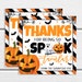 Halloween Gift Tags, Thanks for Being Spook-tacular, School Student ...