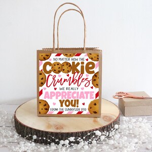 Valentine's Day Cookie Appreciation Gift Tags, Cookie Crumbles ...