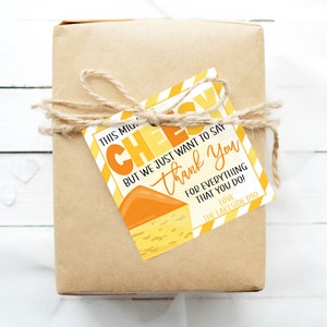 Cheese Gift Tag, Teacher Staff Employee School Employee Volunteer ...