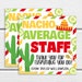 Nacho Average Staff Appreciation Gift Tags, Thank You Mexican Fiesta ...