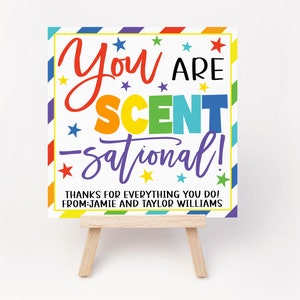 Appreciation Gift Tag, You Are Scent-sational Label, Thank You School ...