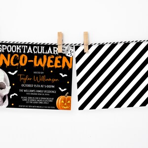 Halloween Bunco Night Invitation Flyer, Editable Fall Dice Party ...
