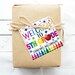 First Day of School Gift Tag, Welcome Back, Student Teacher Label, New ...