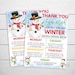 Winter Teacher Appreciation Week Schedule Itinerary, Christmas Holiday ...