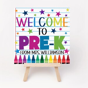 Welcome to Pre-k Gift Tag, New School Year Student Gift, Preschool Prek ...