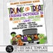 EDITABLE Trunk or Treat Flyer Invitation, Kids Halloween Event, School ...