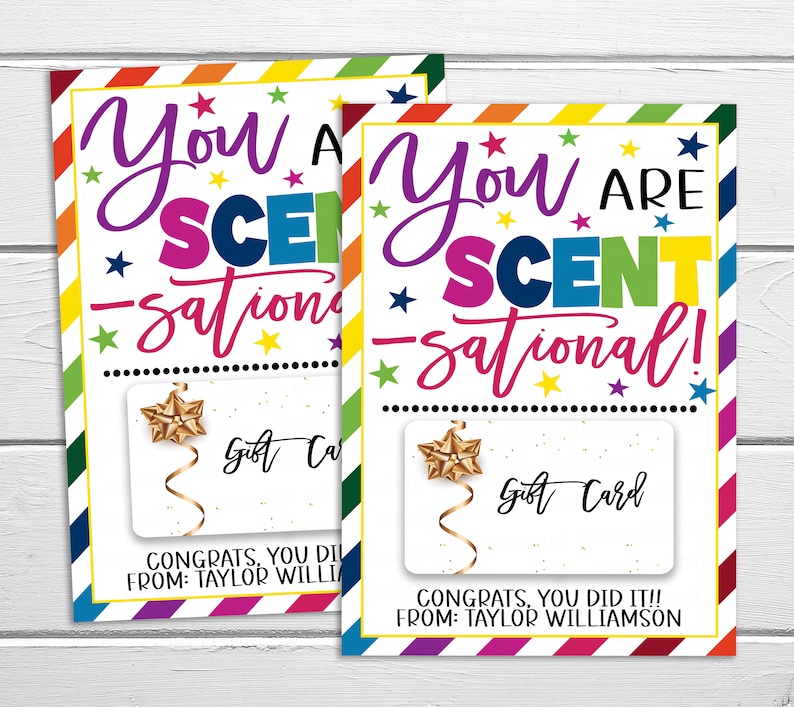 Appreciation Gift Card Holder, You Are Scent-sational, Bath Body, Thank ...