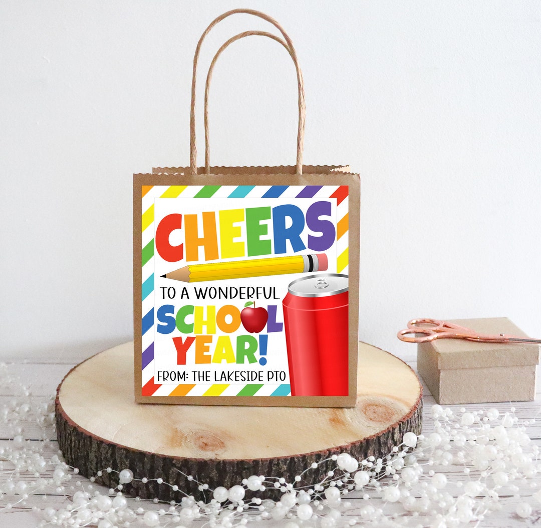 Back to School Soda Gift Tags, First Day of School, Gift for Teachers ...