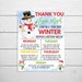 Winter Teacher Appreciation Week Schedule Itinerary, Christmas Holiday ...