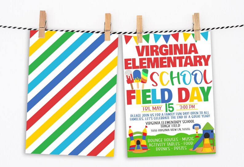 Field Day Invitation, End of School Year Graduation Celebration Party ...