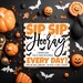 Halloween Pop by Coffee Gift Tag, Sip Sip Hooray Appreciate Your ...