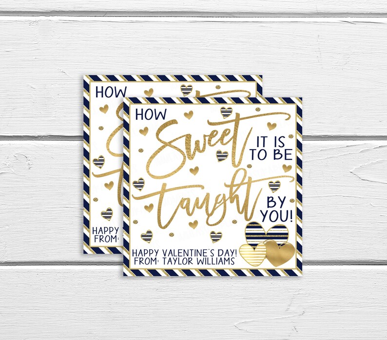Teacher Appreciation Gift Tags, Editable How Sweet to Be Taught by You ...