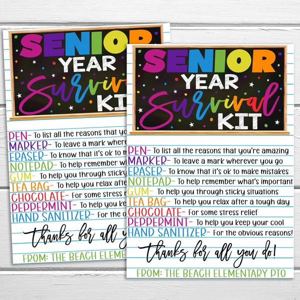 High School Survival Kit - Etsy