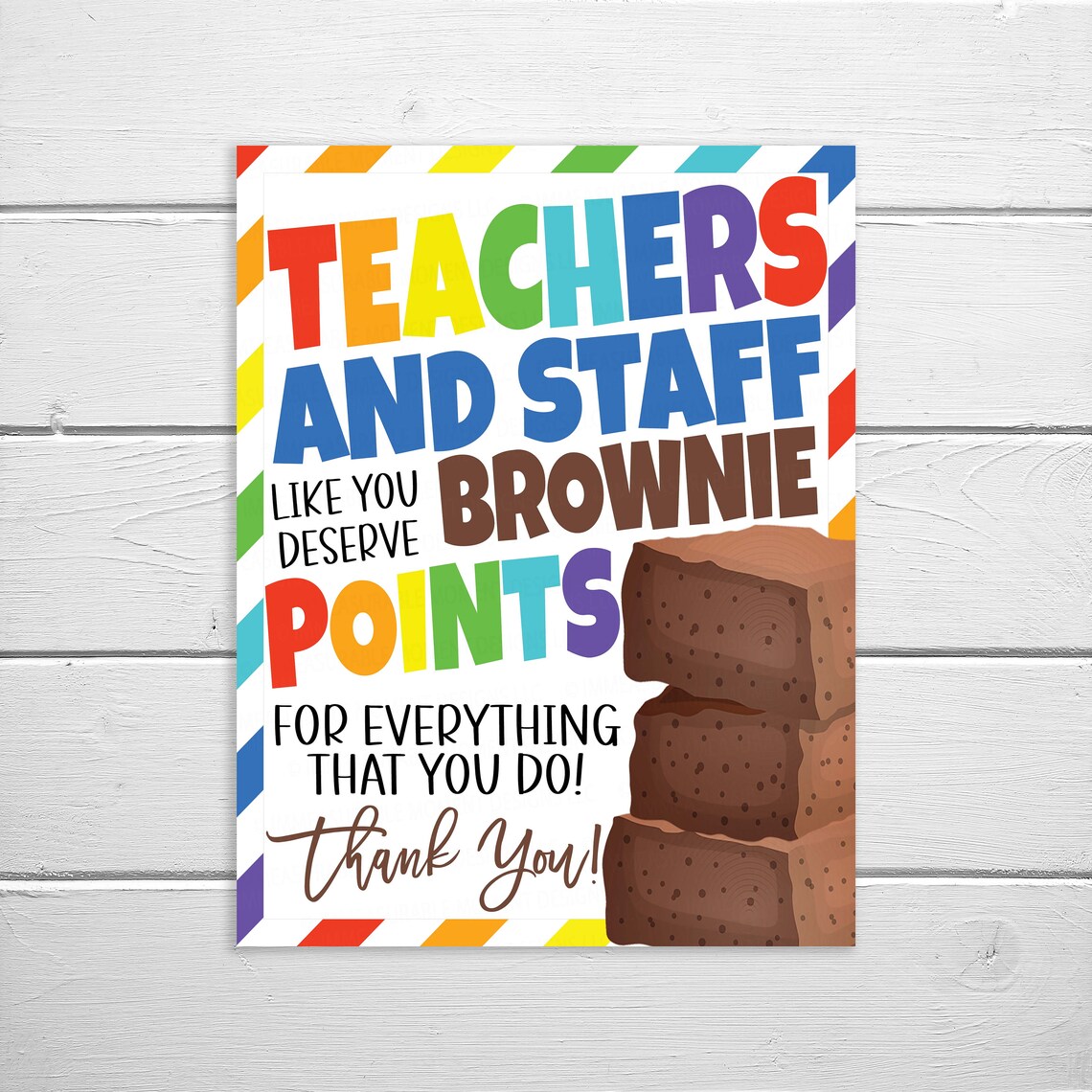 Teacher Staff Appreciation Sign Teachers and Staff Deserve - Etsy