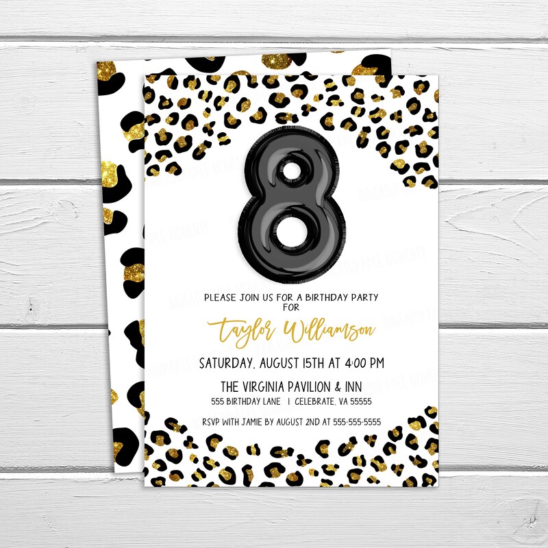 Leopard Print Invitations - Etsy
