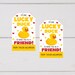 Rubber Duck Gift Tag, Editable Valentine Daycare Preschool School Early ...